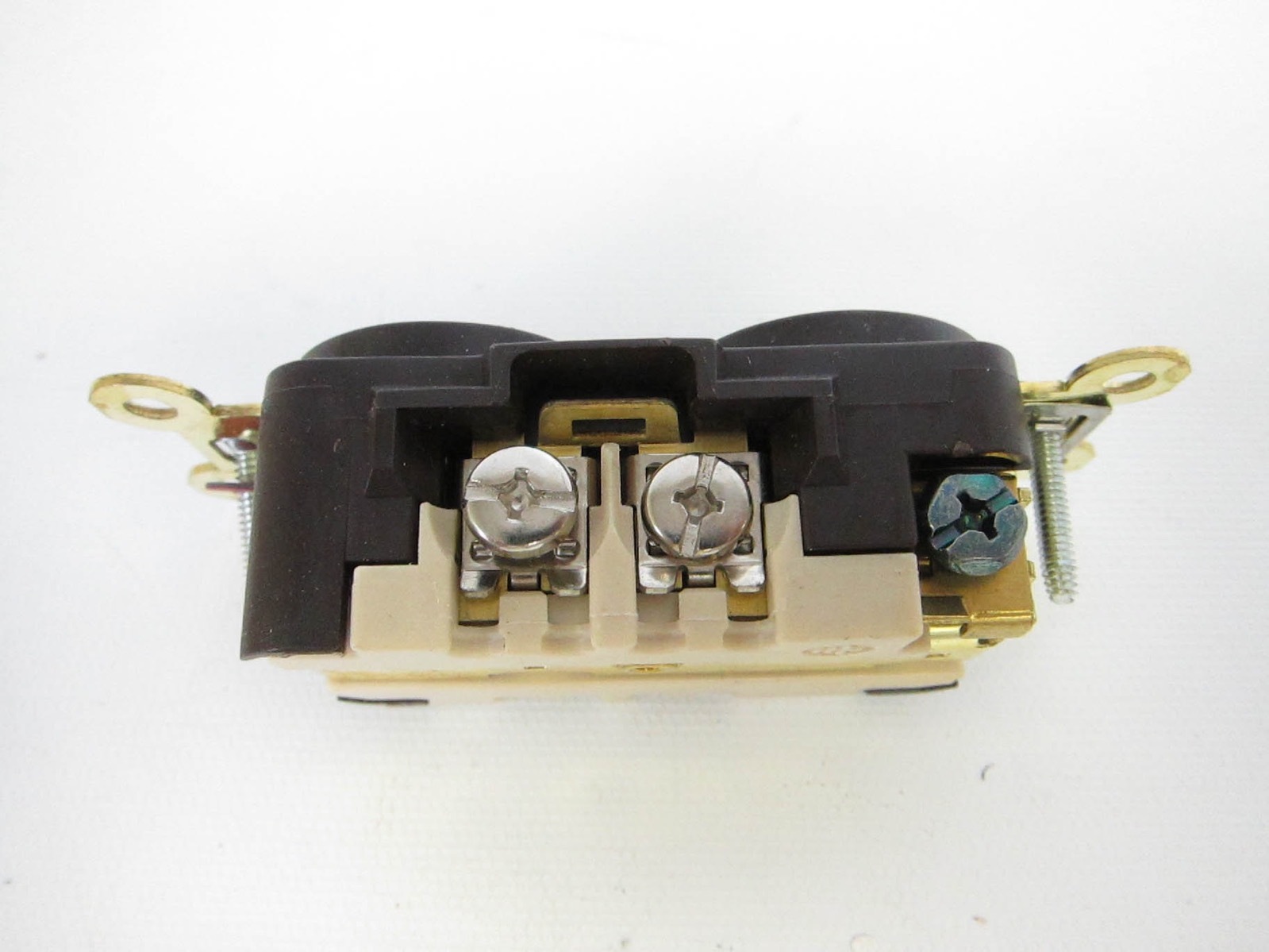 Hubbell HBL5362 Receptacle Power Outlet Duplex Back & Side Wired 2 Pole ...