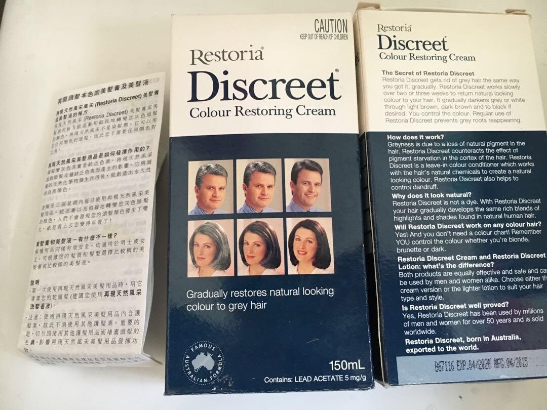 Restoria Discreet Colour Restoring Cream Grey Hair Treatment 250 ml | eBay