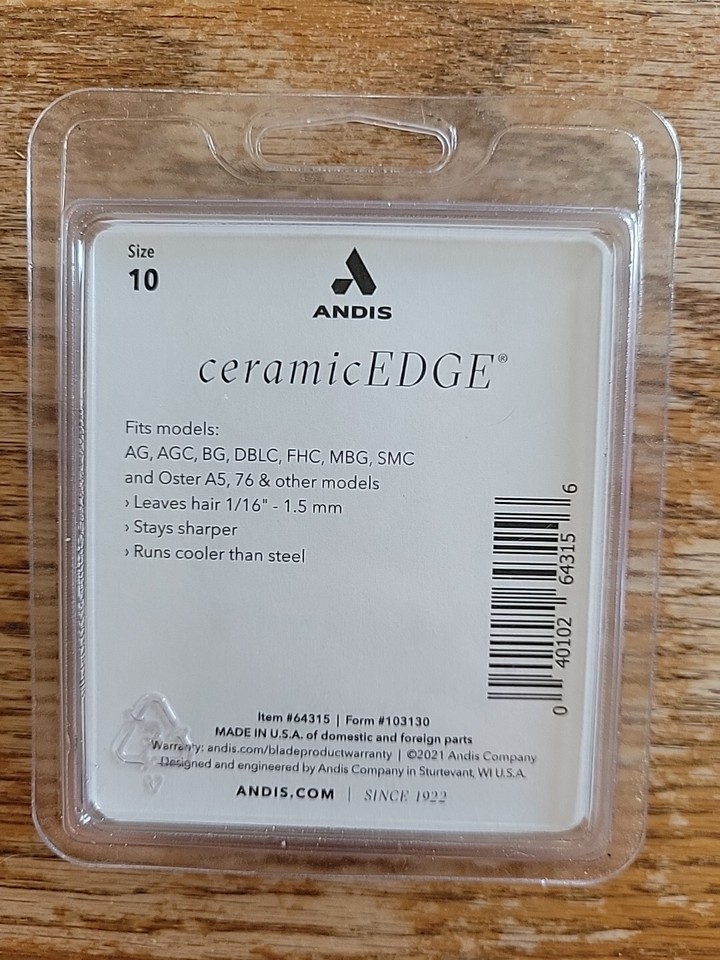 Andis CeramicEdge Blade - Size 10 # 64315 NEW! 40102643156 | eBay