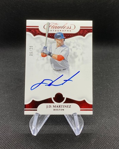 2019 Panini Flawless - Flawless Autographs Ruby #FA-JD J.D. Martinez ...