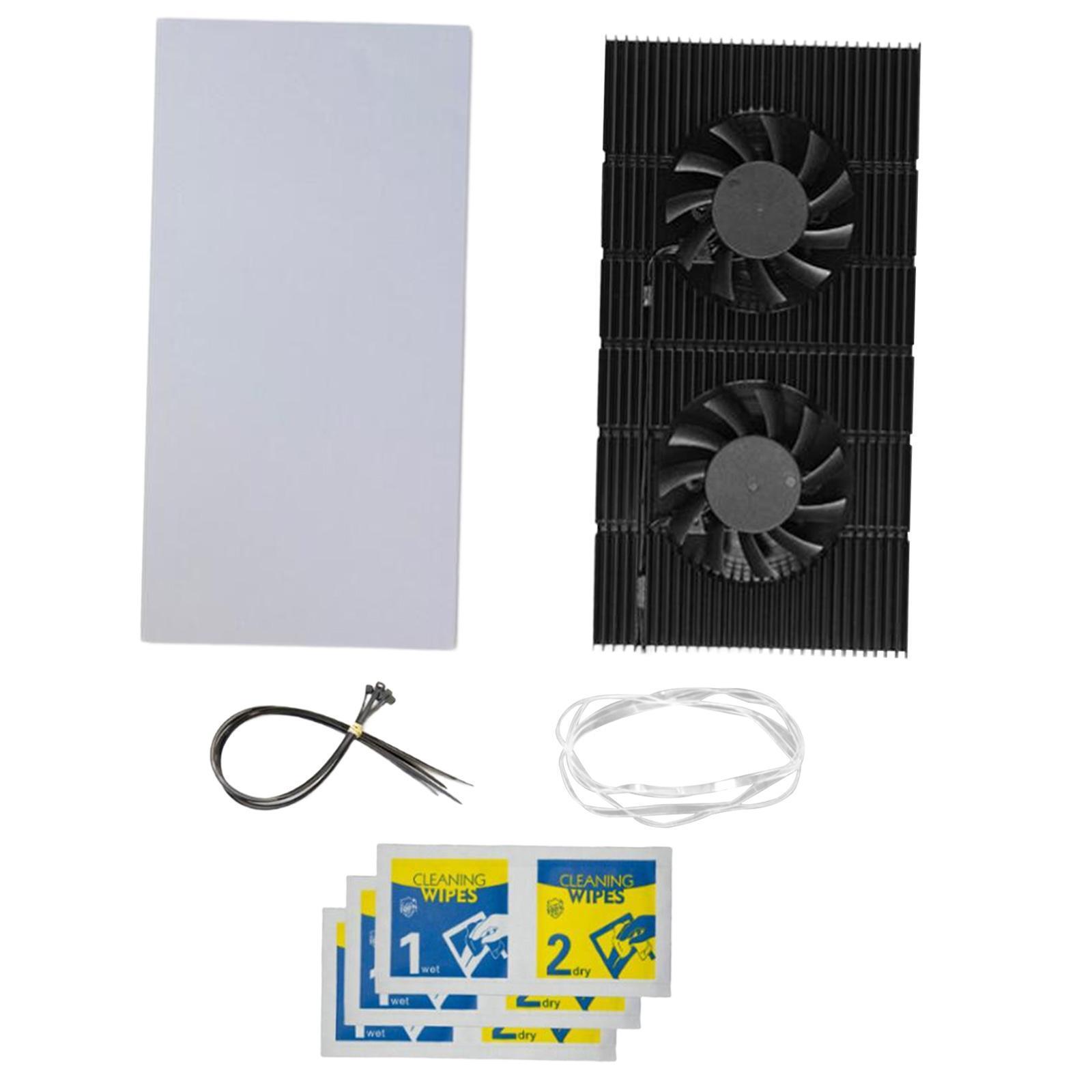 GPU Backplate Heat Sink Dual Fan Silicone Thermal Pad for RTX 3090 3080 ...