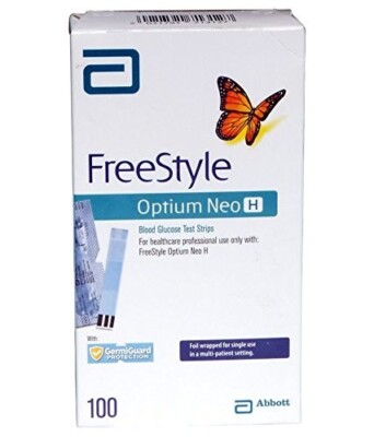 100 Abbott Optium Neo H Test Strips Long Expiry | Fast Shipping | Free ...