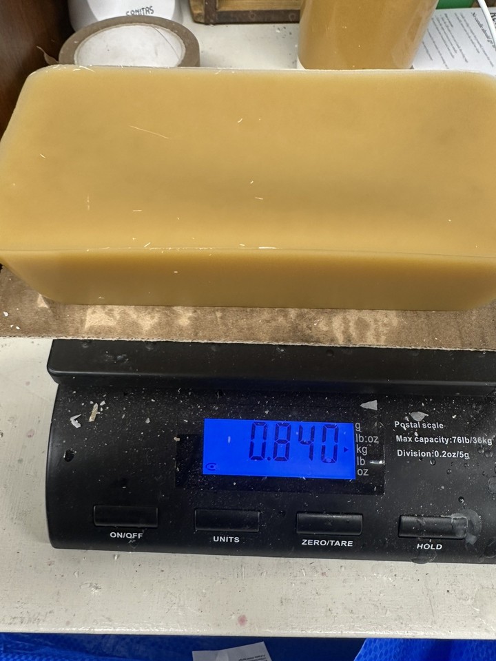 Recycled Beeswax Block - Candle Making / Craft Wax - 840g | eBay UK