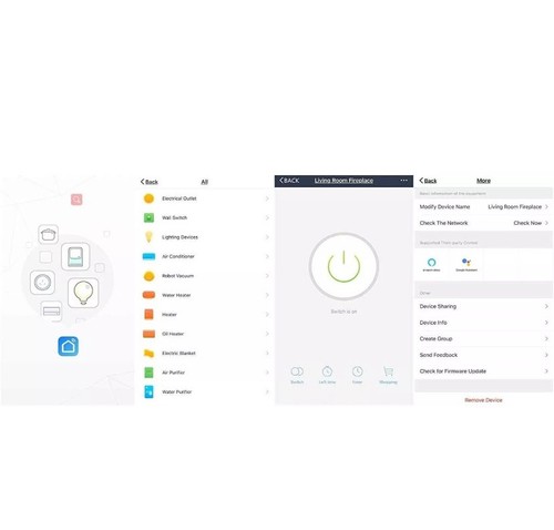 Durablow SH3001 Gas Fireplace WiFi Smart Home Remote Control for ...