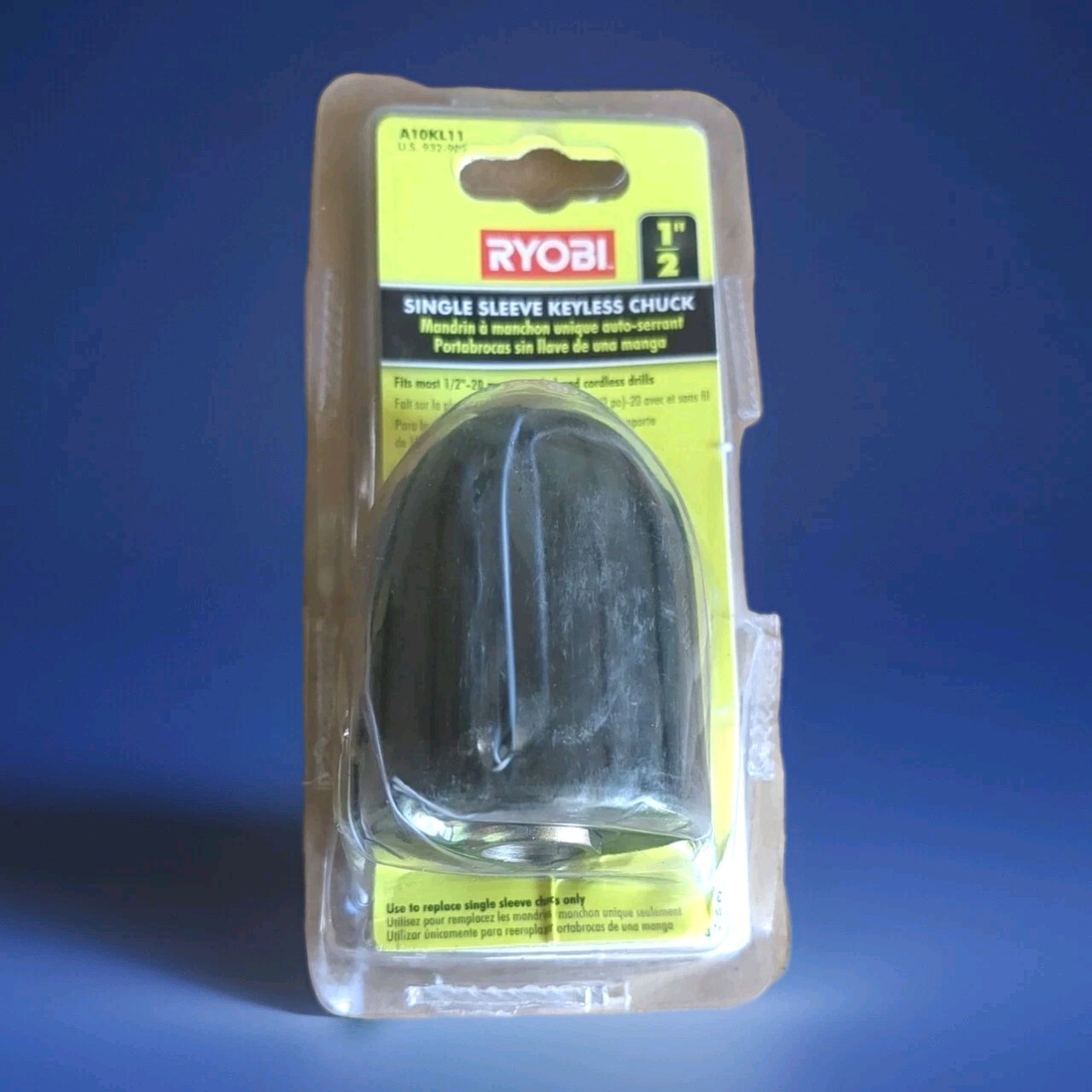 RYOBI 1/2” Single Sleeve Keyless Chuck A10KL11 NEW Fits Most 1/2” 20 ...