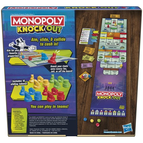 Monopoly Knockout Board Game | 2-8 Players | 20 Mins. Average | Quick ...