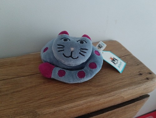 Jellycat Cat Nap Blue & Purple Spots - Collectible Rare Retired With ...