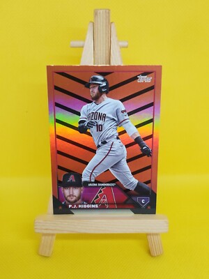 2023 Topps Update P.J. Higgins Orange & Black Halloween - ARIZONA ...
