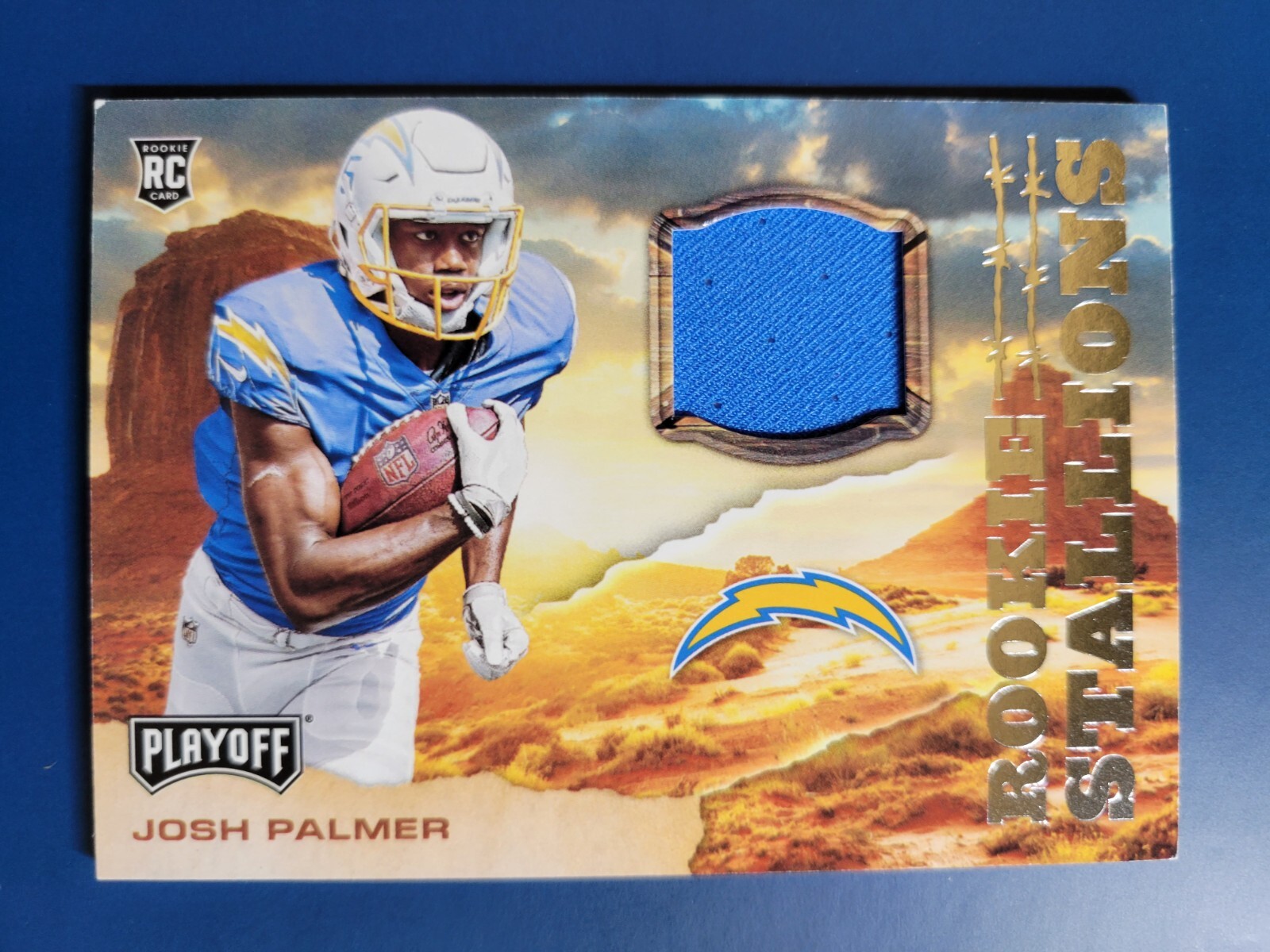 Josh Palmer 2021 PLAYOFF "ROOKIE STALLIONS" RC JSY #RS-JPA LOS ANGELES ...