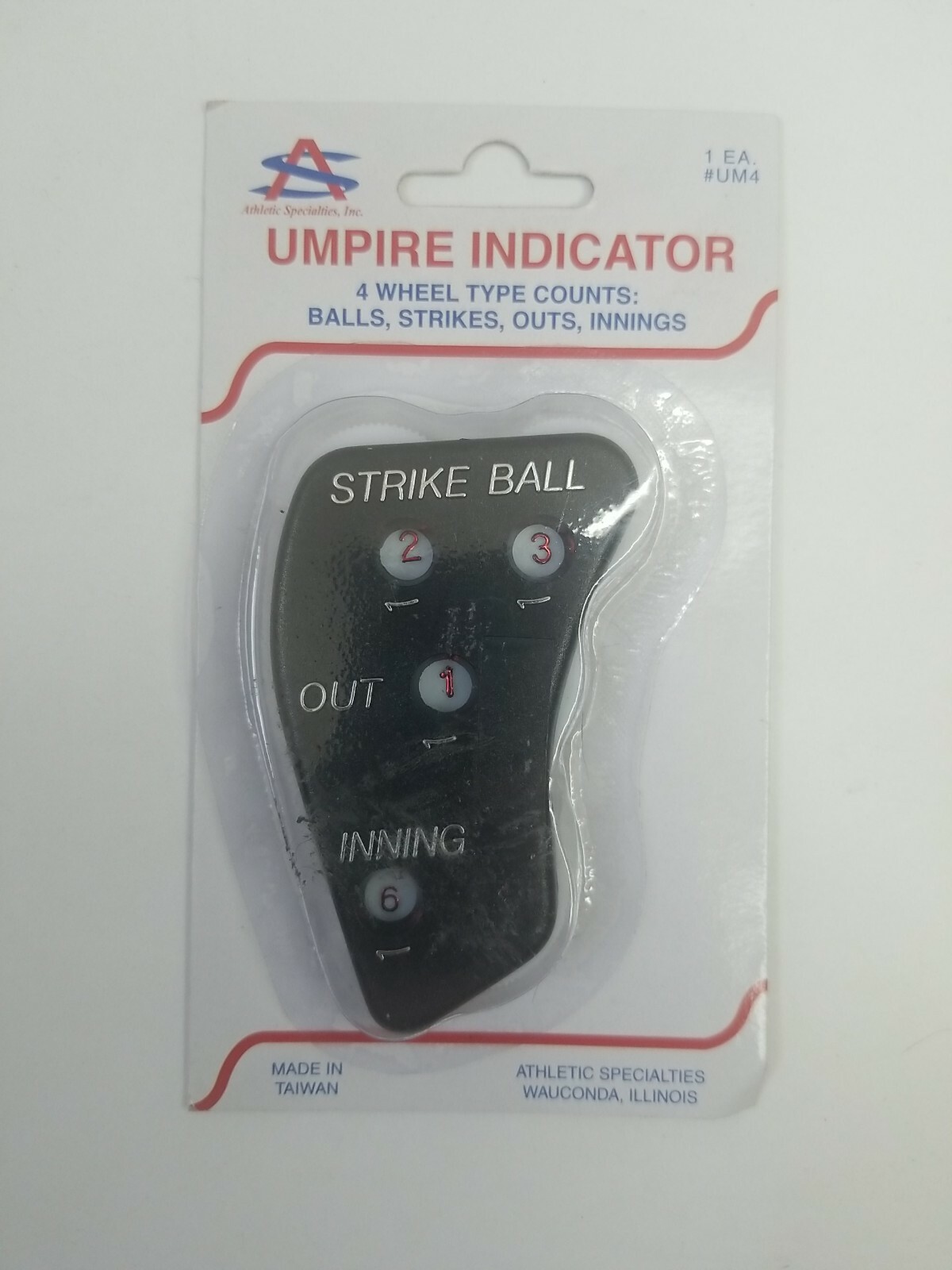 Athletic Specialties 4 Wheel Balls Strike Outs Innings Umpire Indicator ...