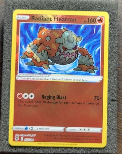 Radiant Heatran 027/189 - Astral Radiance - Holo Pokemon Card - Near ...