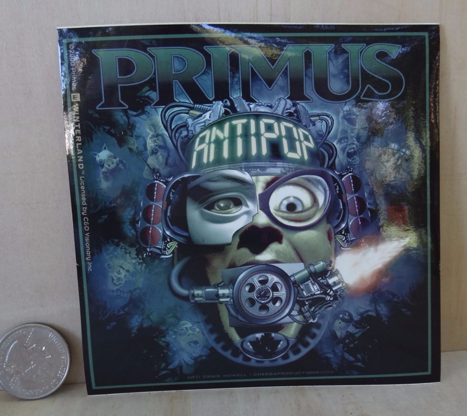 PRIMUS ANTIPOP PEEL & STICK STICKER 4 1/2 " X 4 1/2 " | eBay