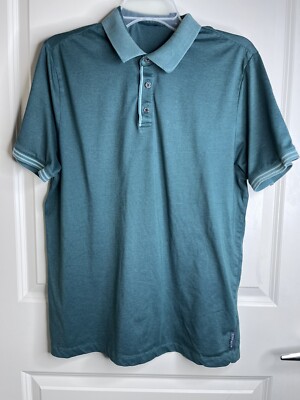 Perry Ellis Mens Polo Shirt Short Sleeve Size M Cotton Gray RN#37763 | eBay