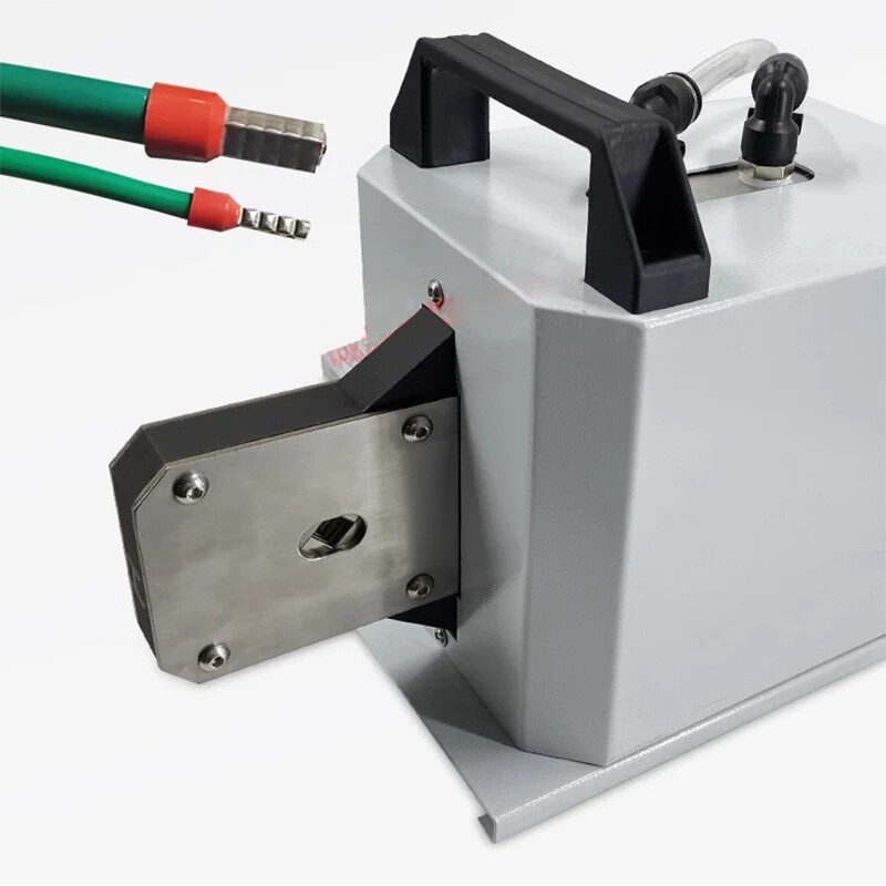 0.8-25 Square Pneumatic Tube Terminal Crimping Machine Insulated Cold ...