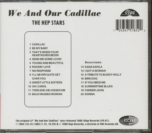 The Hep Stars - We And Our Cadillac (CD) - Beat 60s 70s 724347518522 ...
