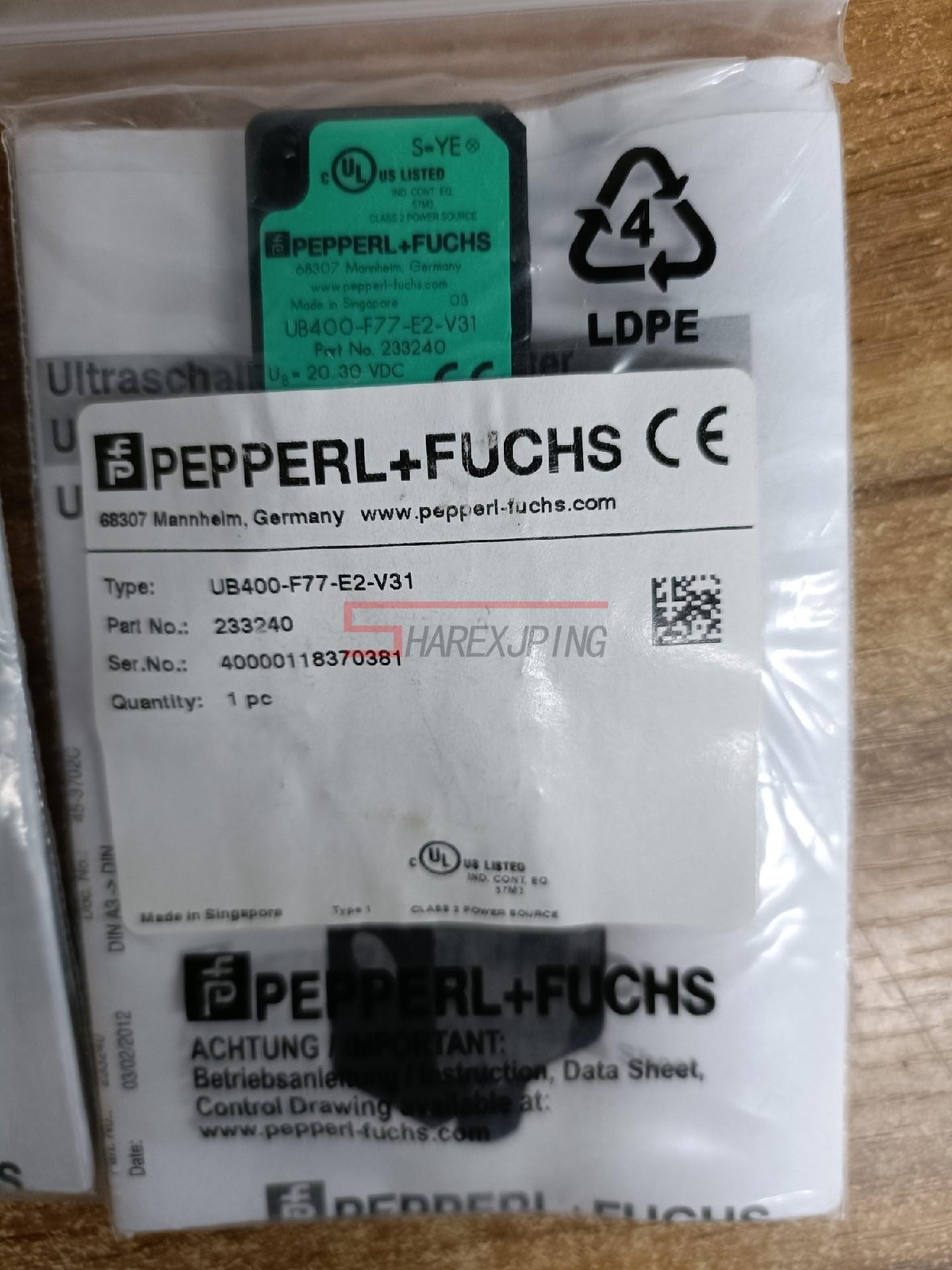 1PCS New Pepperl+Fuchs UB400-F77-E2-V31 233240 Sensor | eBay Australia