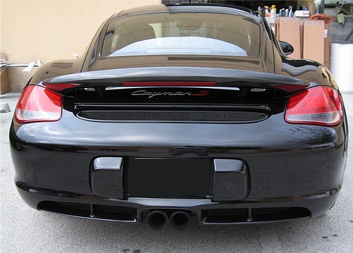 Porsche 987 Cayman 2005-12 Aero CF Carbon Fiber Rear Wing Spoiler w ...