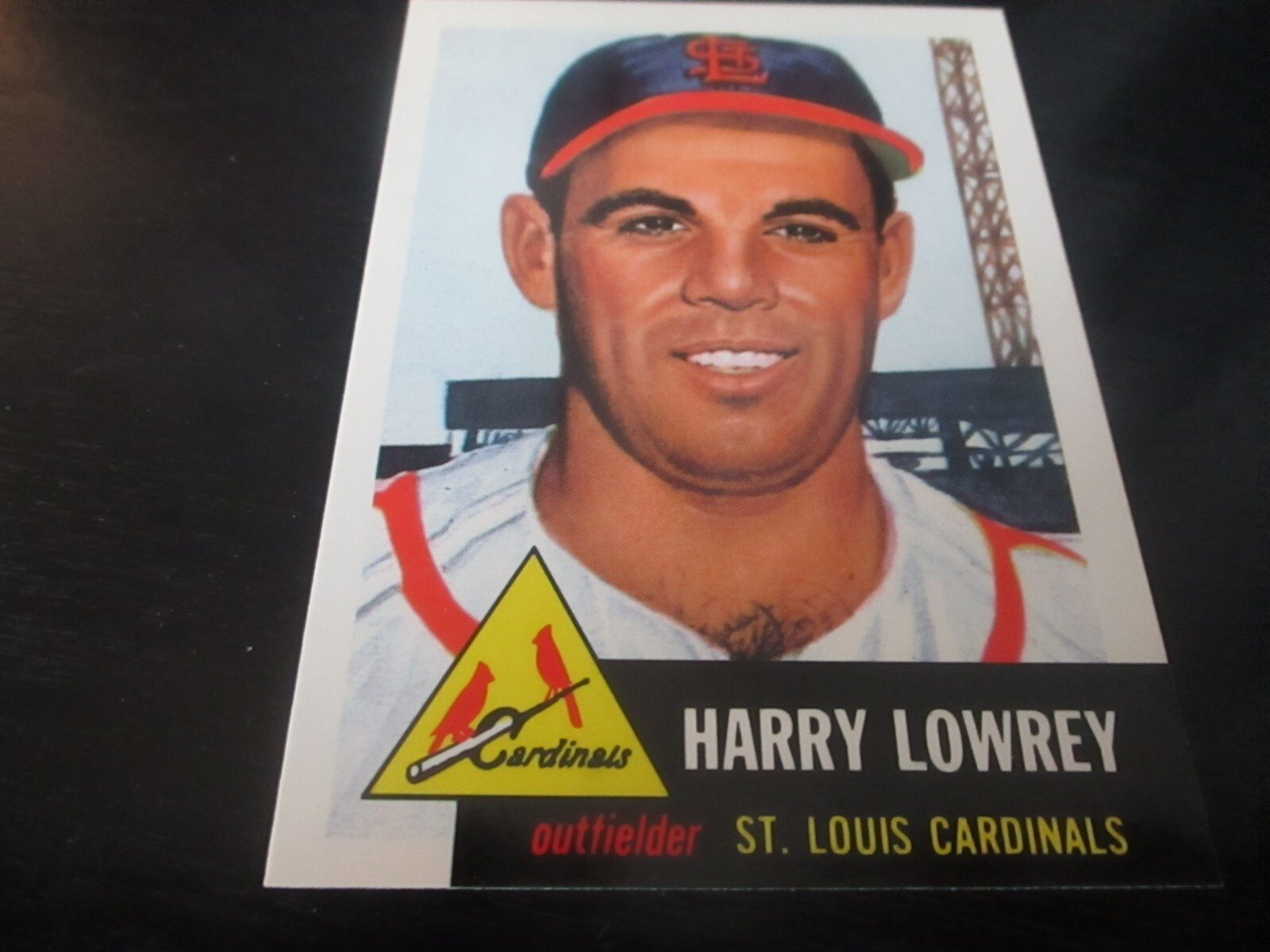harry peanuts lowrey (st. louis cardinals) 1953 TOPPS ARCHIVES reprint ...