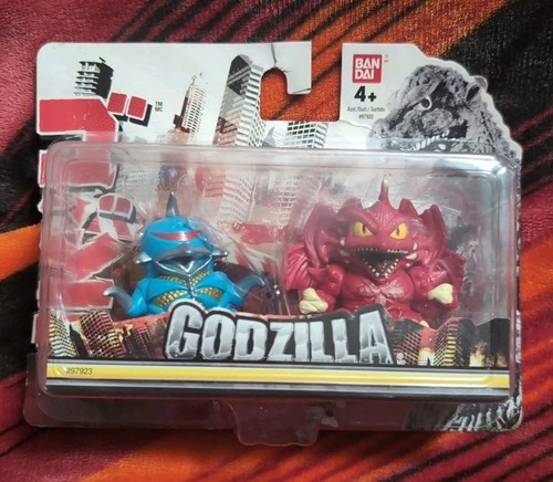 🐸 Gigan & Destroyah 2" Bandai Godzilla CHIBI Figure 2-pack NIB sealed ...