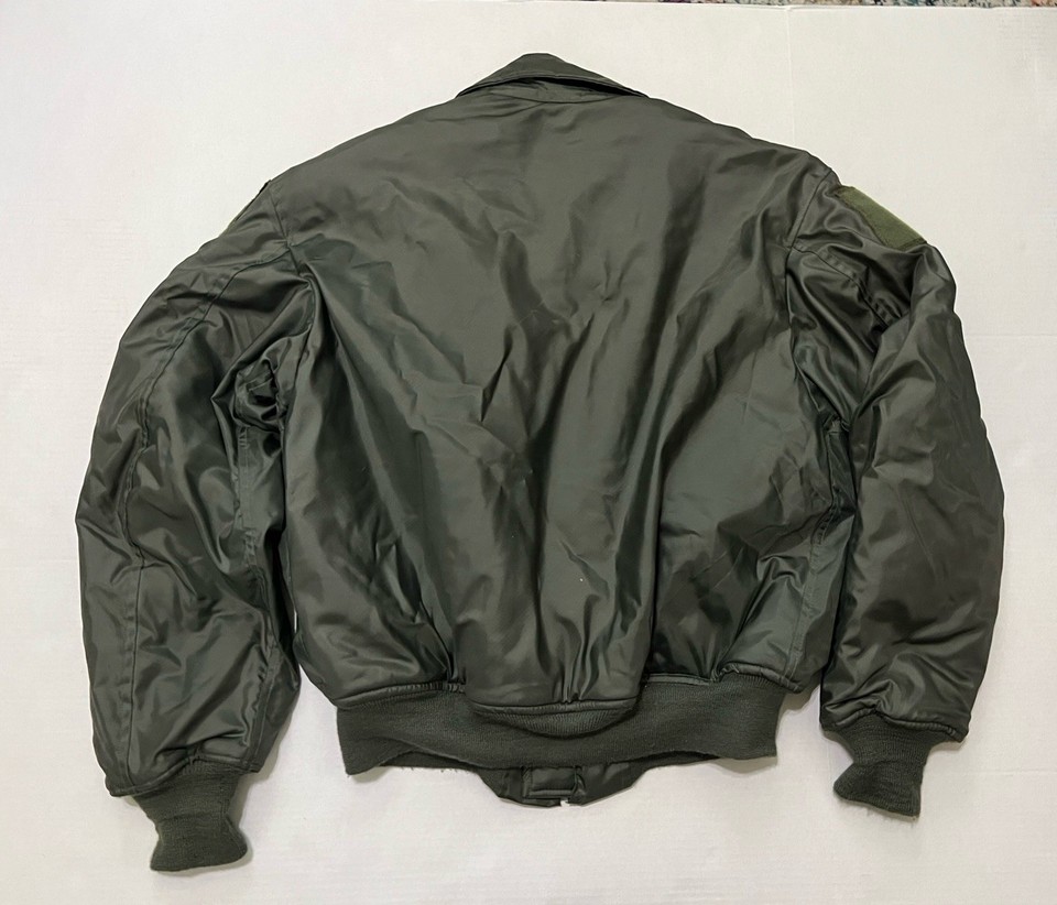 FLYER’S JACKET COLD WEATHER CWU-45/P USAF ARMY Aramid Satin Green ...