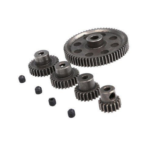 17-64T Metal Spur Differential Gear Motor Pinion Cogs Set for HSP 1/10 ...