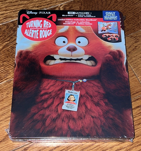 Disney Pixar Turning Red 4k 2-Discs Bluray BestBuy Steelbook Limited ...
