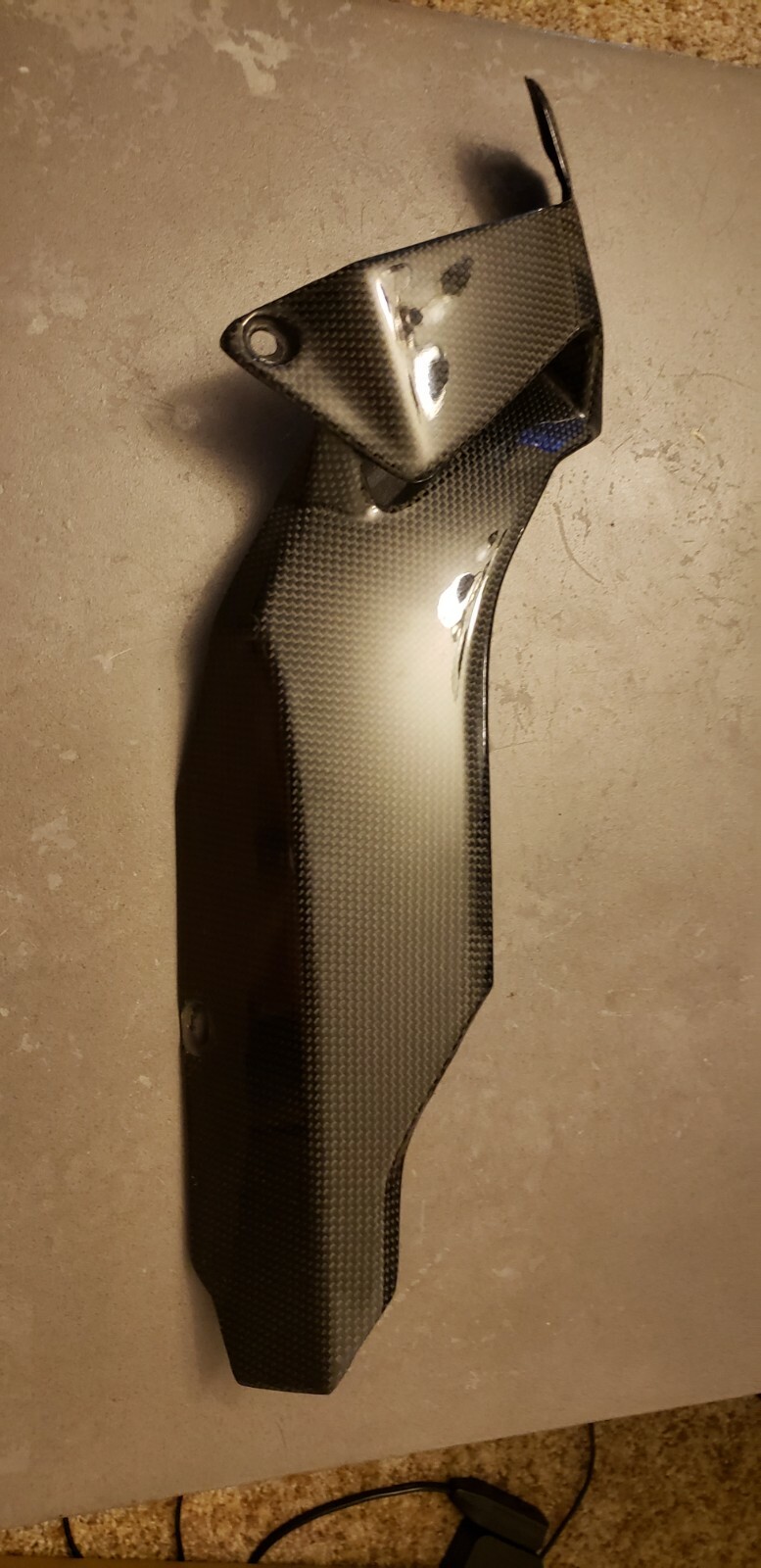 Motocomposites Left Side Engine Shroud in 100% Carbon Fiber for Ducati ...