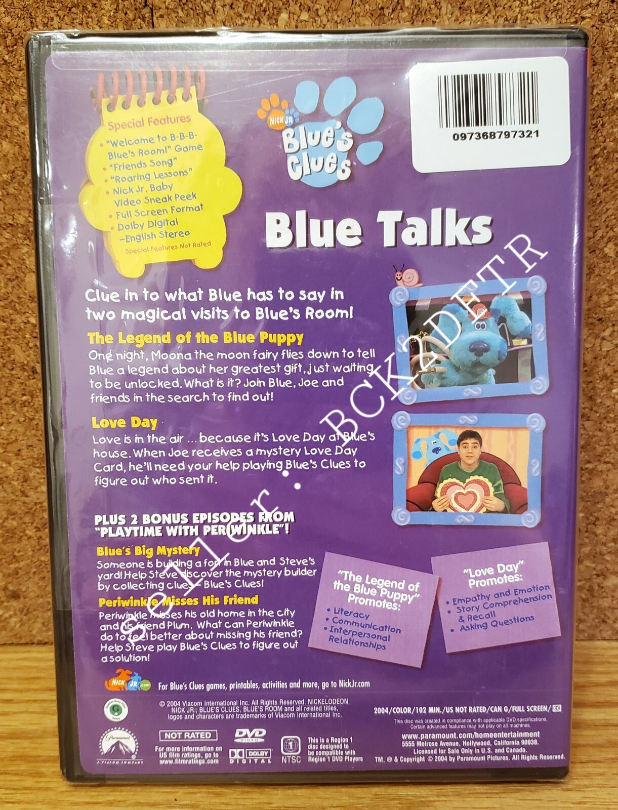🔥 BLUE'S CLUES Blue Talks DVD 2004 Nick | Grelly USA