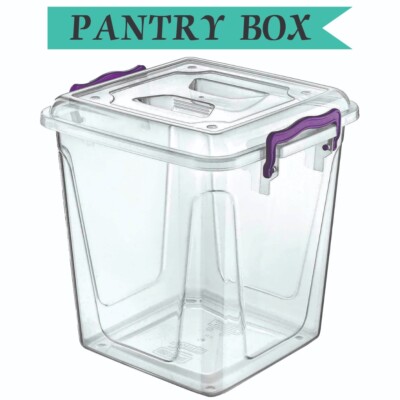 40 Litre Plastic Pantry Box Food Container Meal Carrier Capacity 40L ...