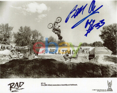 BILL ALLEN SIGNED 'RAD' MOVIE 8x10 PHOTO CRU JONES ACTOR 1986 reprint ...