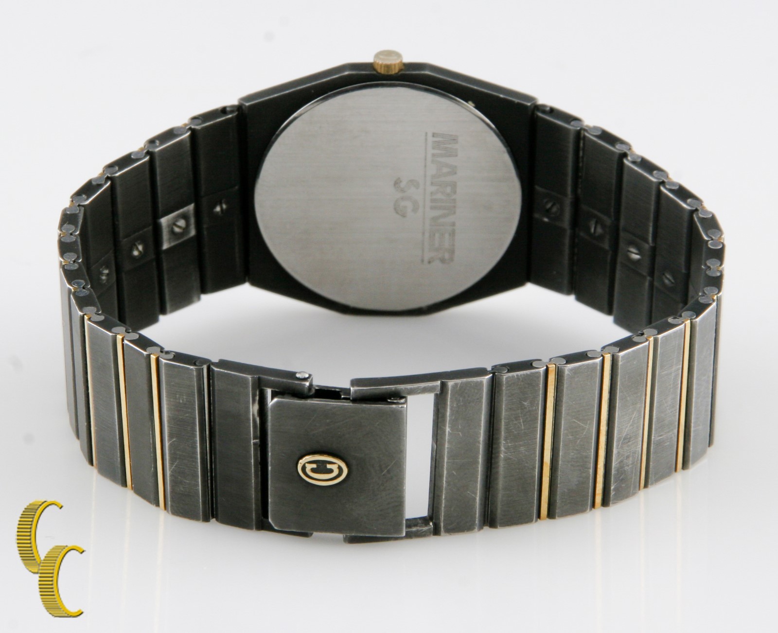 Men's Concord Mariner SG Watch Two Tone Black & Gold Dial Gun Metal | eBay