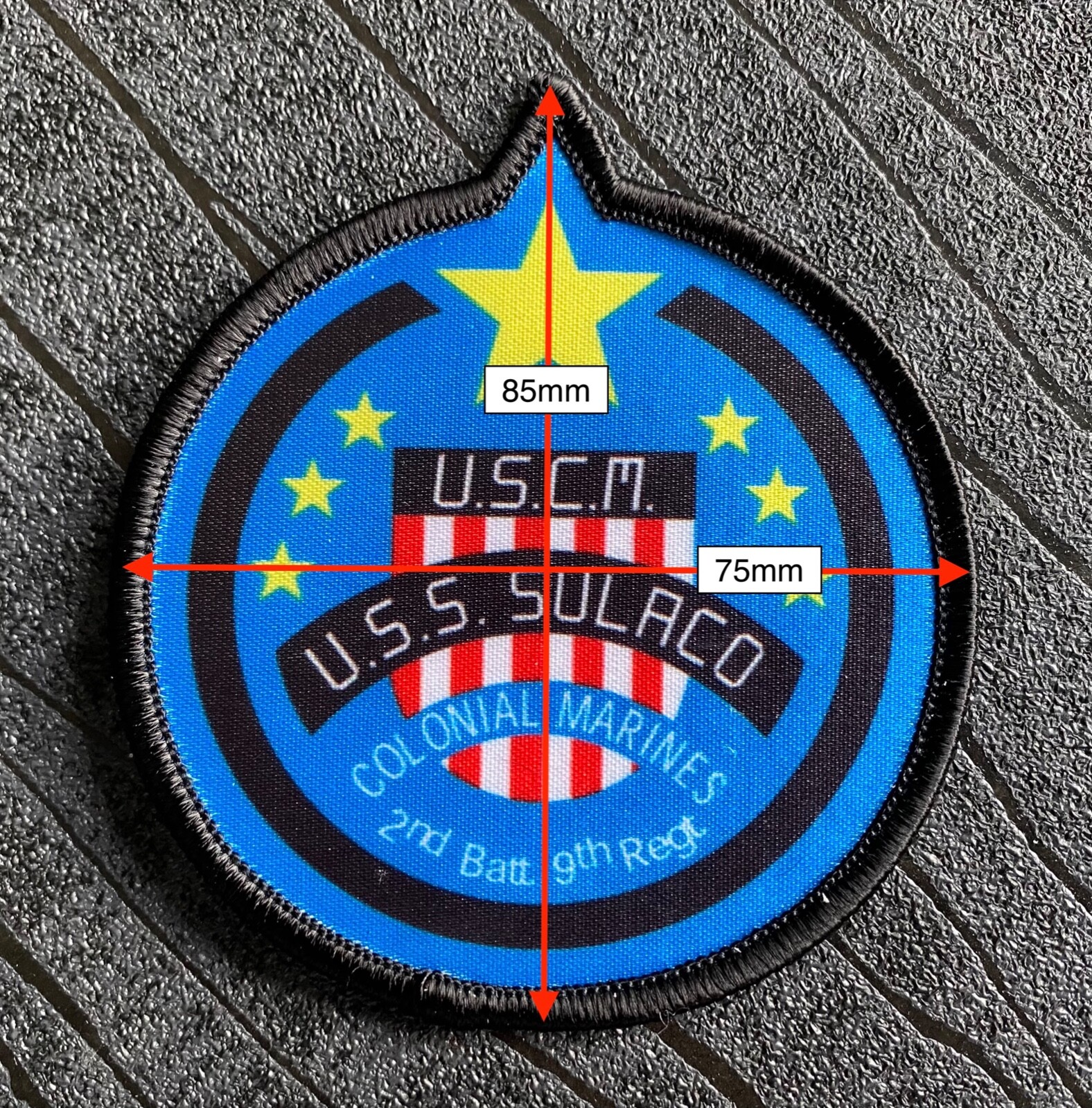 Aliens USS Sulaco US Colonial Marines Iron on Printed Patch. Size 85mm ...