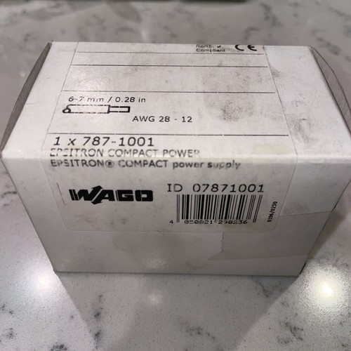 WAGO 787-1001 Compact Single Phase 12VDC 2.0A Switched-Mode Power ...