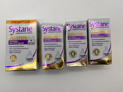 5x SYSTANE COMPLETE OPTIMAL DRY EYE RELIEF NANO DROPLET 10mL EA EXP 6/ ...