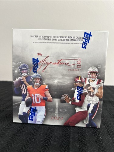 2024 Topps Signature Class Football Factory Sealed MEGA BOX - 80 Cards ...