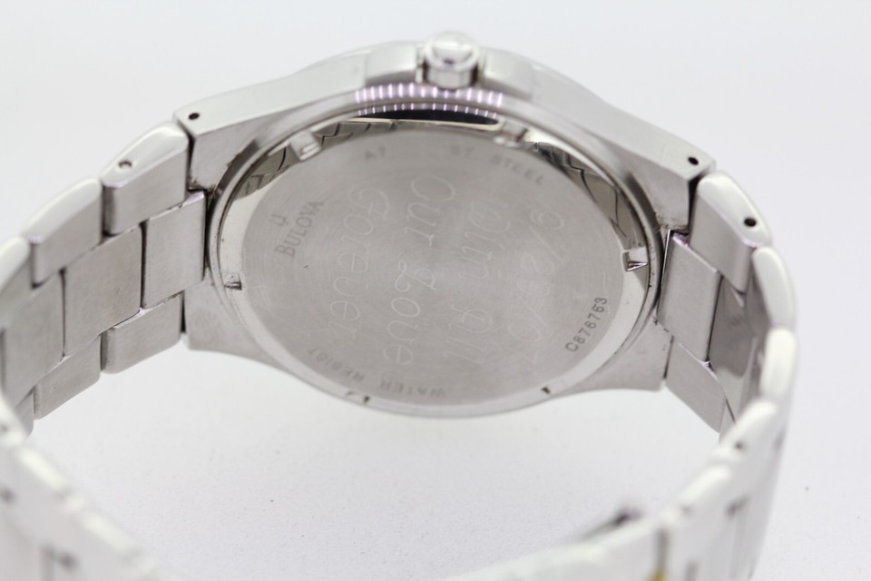 Bulova Marine Star Stainless Steel Men's Watch 96D14 42429401822| eBay