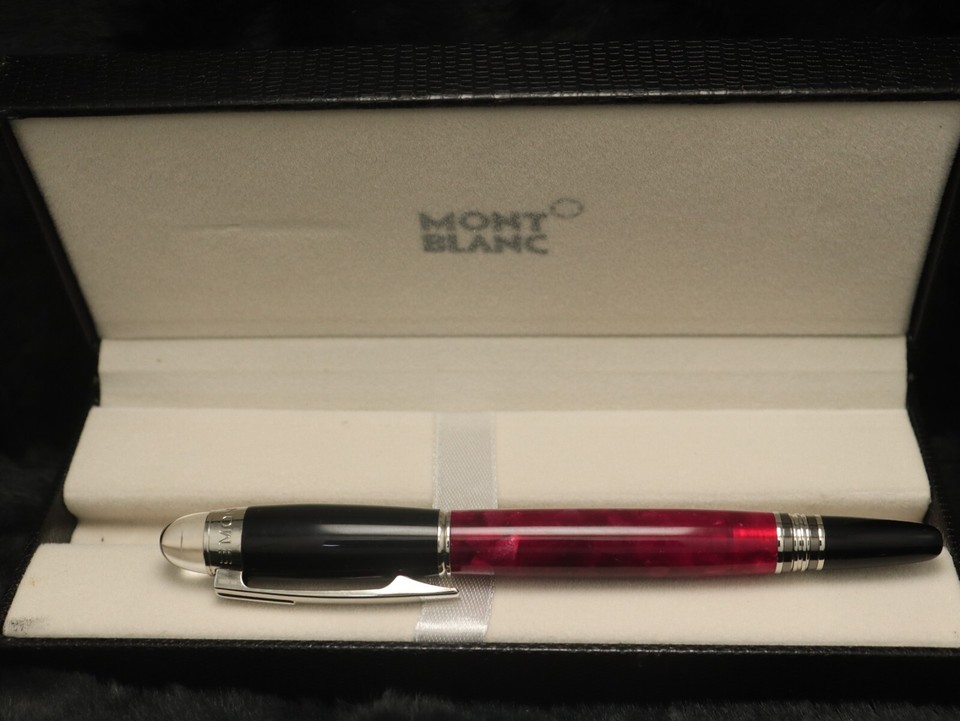 Montblanc Starwalker Red Body +silver Clip Ballpoint Pen I Black Ink | eBay