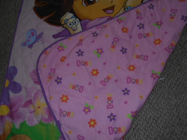 Dora The Explorer Quilt/Throw/ Size: 58 Inches X 44 Inches Reversible ...