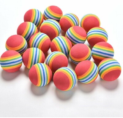 20Pcs Foam Sponge Training Golf Balls Elastic Soft Indoor Practice ...