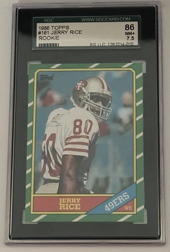 Jerry Rice 1986 Topps Rookie Graded 7.5 | eBay