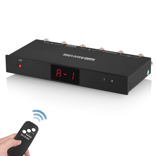 2 Zone Amplifier Speaker Switcher Box Stereo Audio Selector Splitter w ...