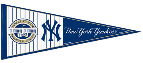 2009 New York Yankees Inaugural Season MLB 12 X 30 Wincraft Felt ...