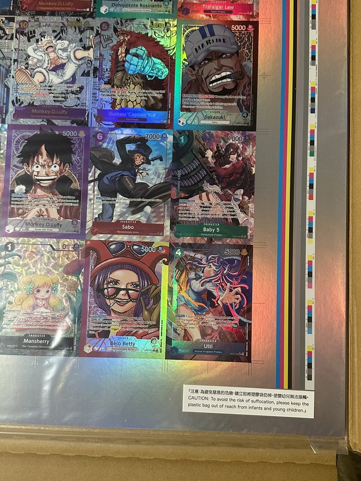 One Piece OP05 Uncut Sheet | eBay
