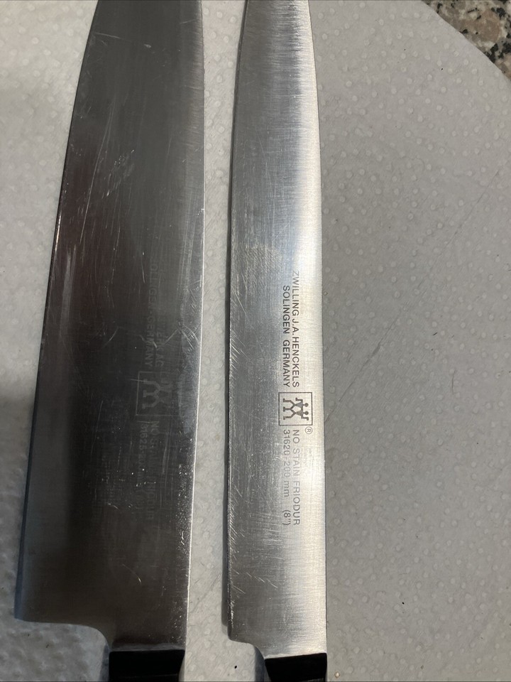 2 Zwilling J.A.Henckels Solingen Friodur Germany Knives 31625- 8 ...