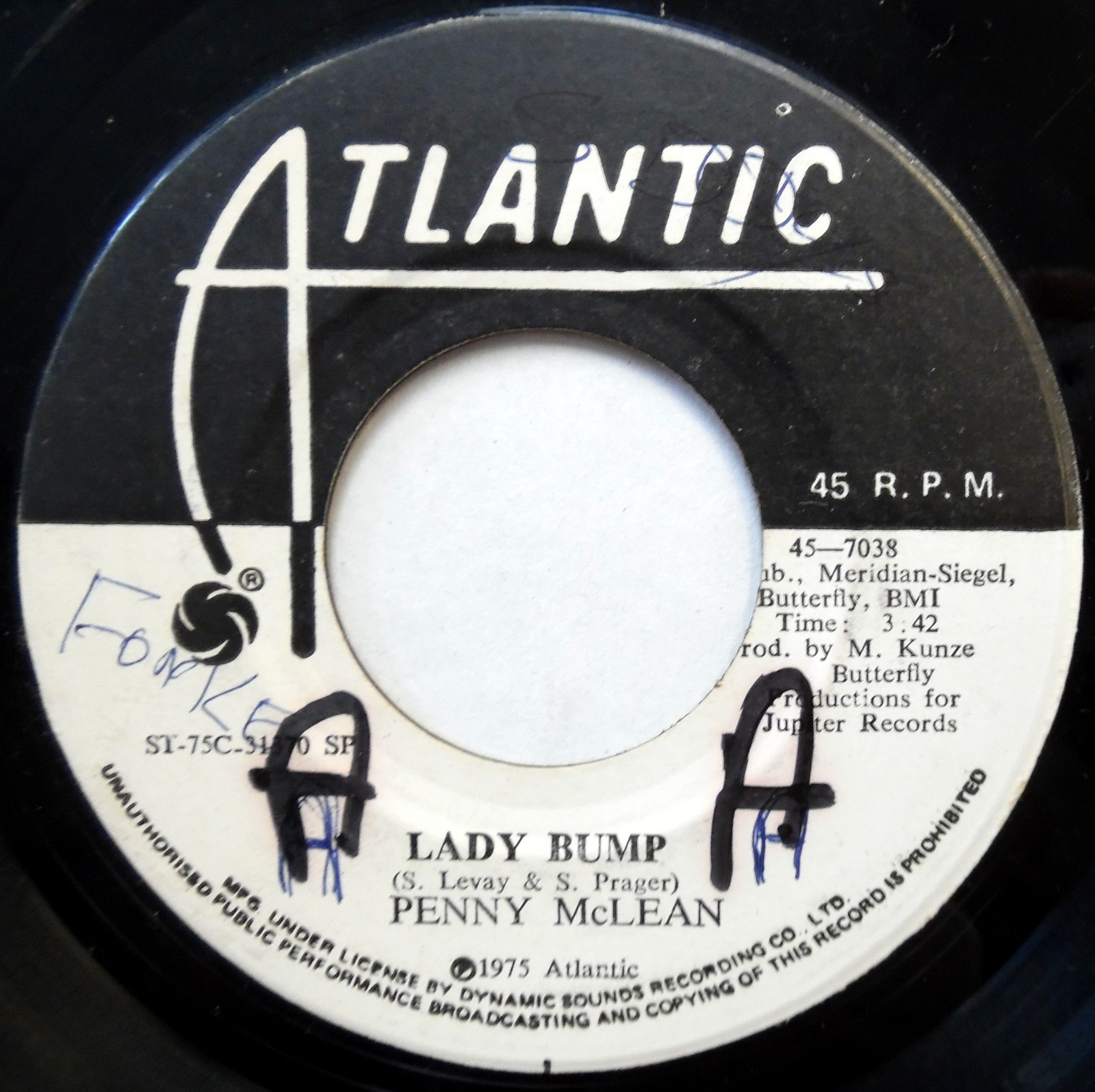 PENNY McLEAN 45 Lady Bump / Lady Bumps On NEAR MINT Disco JA PRESS ...