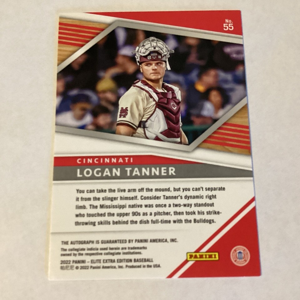 2022 Panini Elite Extra Edition #55 Logan Tanner Signatures Auto | eBay