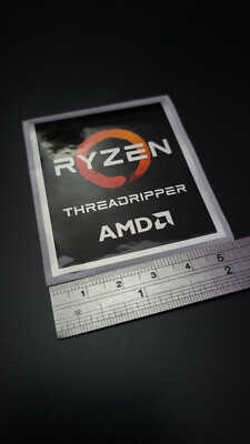 AMD Ryzen Zen 2 Threadripper Large Sticker 6.2cm X 5.2cm | eBay