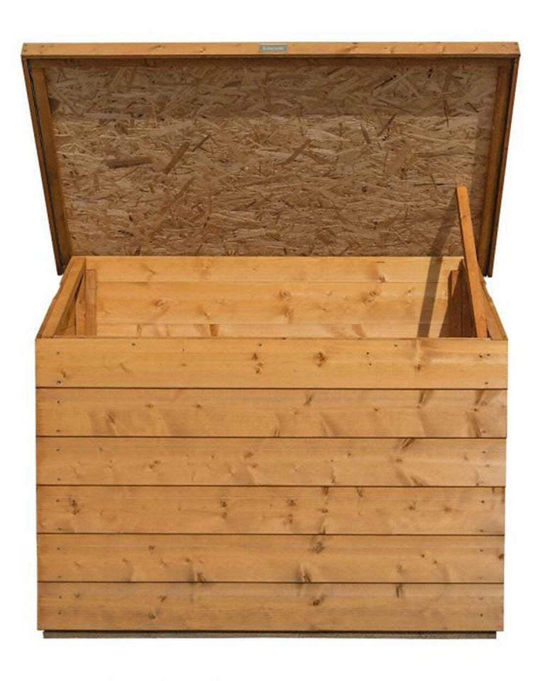 Large Wooden Garden Storage Unit Box Chest 460L Outdoor 10 Year ...