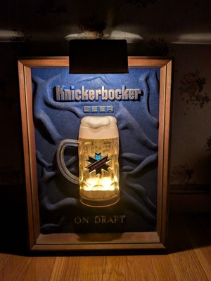 Vintage 1950s 3D Knickerbocker Beer Mug light-up sign!! Working ...