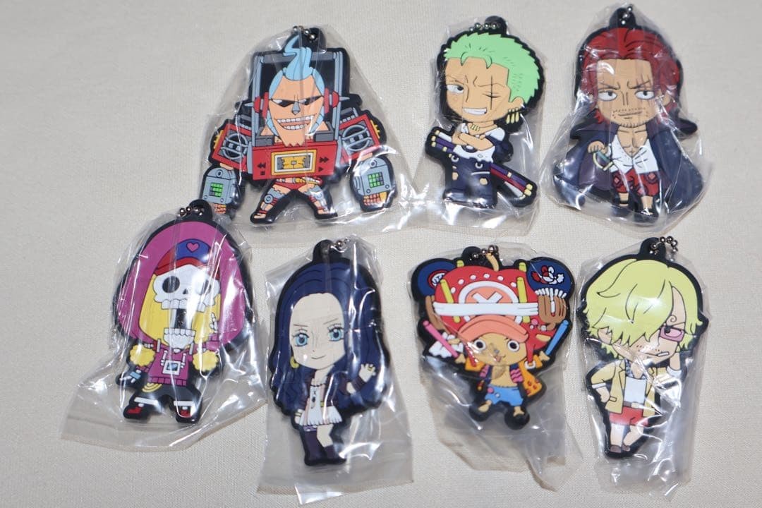 One Piece Key Chain Set Of 7 | eBay UK
